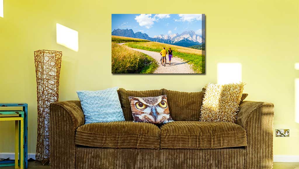 Photo on canvas, sizes created for photos from phones & cameras